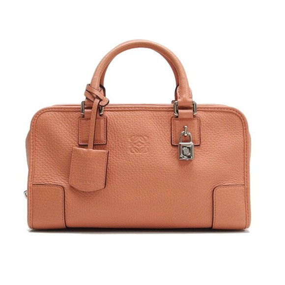 Loewe | Bags | Loewe Amazona 28 Boston Anagram Salmon Pink Bag | Poshmark